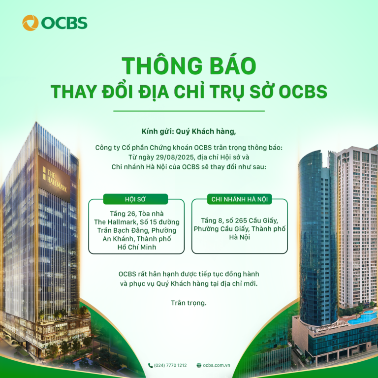 Công ty cổ phần chứng khoán OCBS – Tầm nhìn mới, Giá trị mới